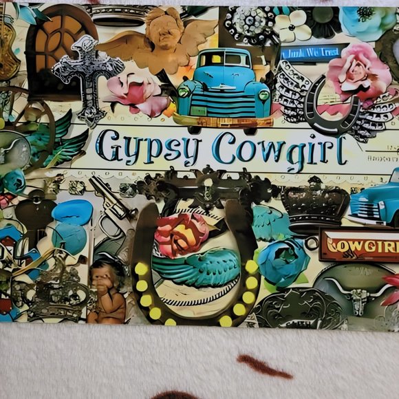 Country Grace With Alisha | Accents | Gypsy Cowgirl Western Tin Sign ...